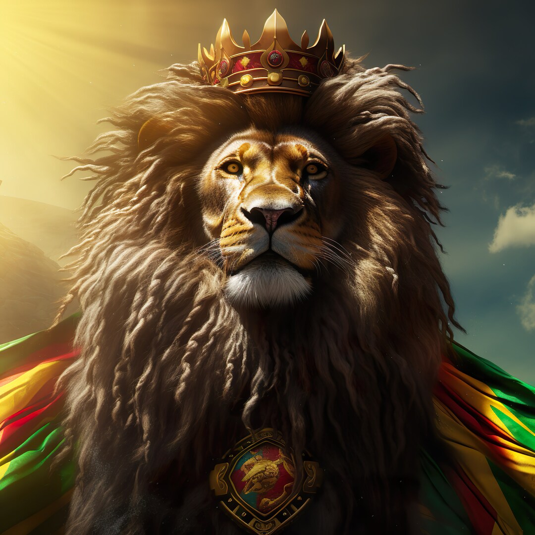 Rastafarian Lion King - Poster Series #2 - Etsy