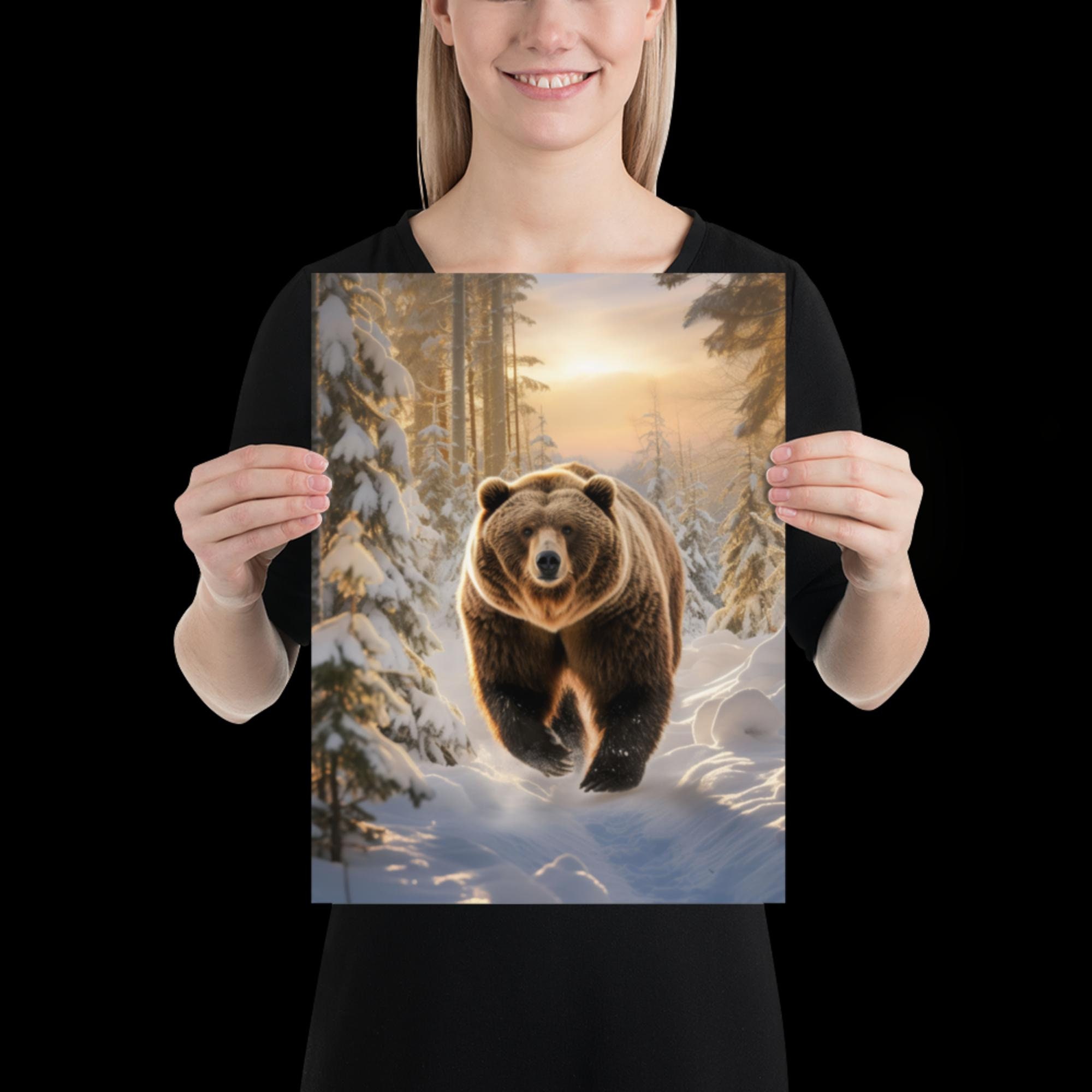 A Winter Bear Poster Series 1 - Etsy