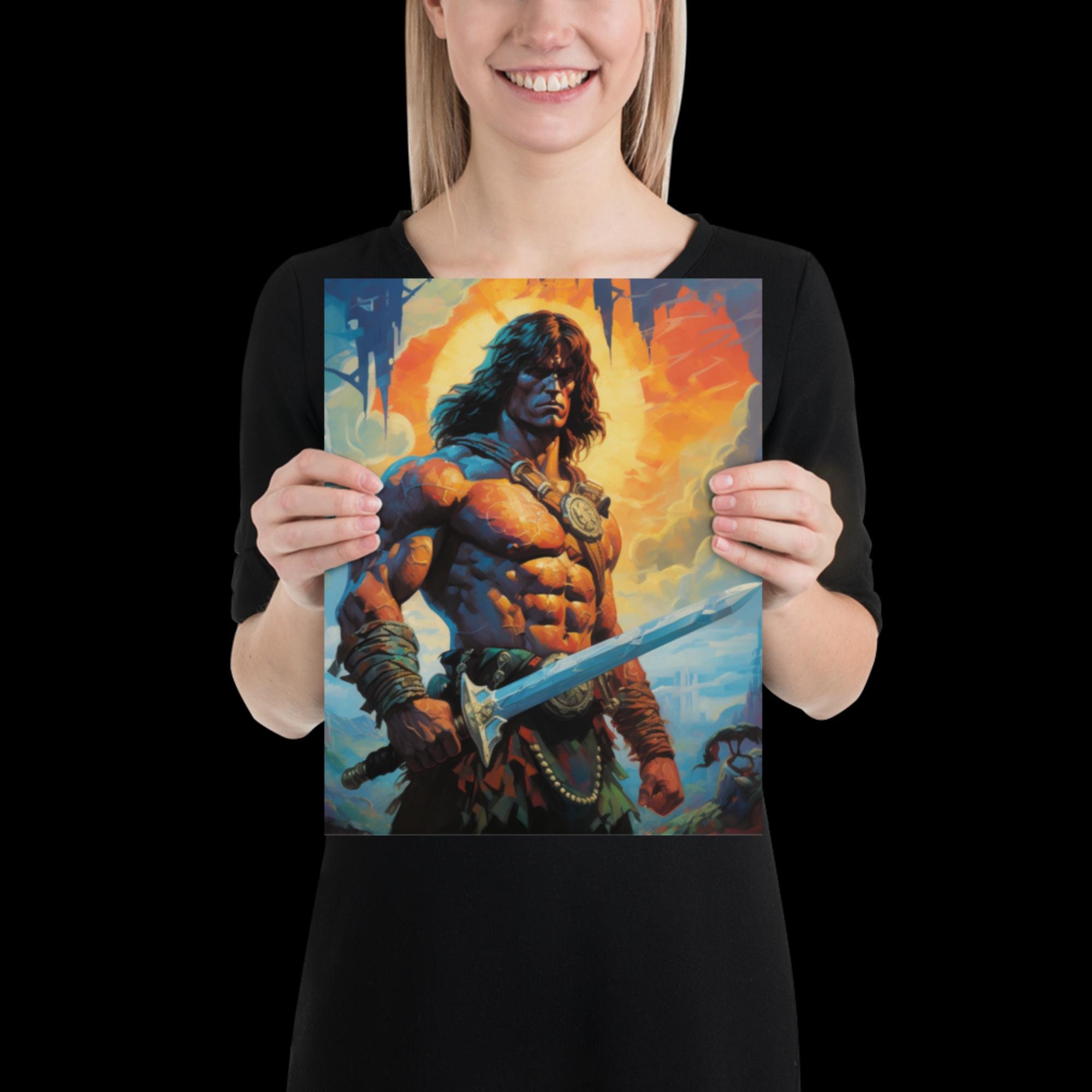 Conan the Barbarian Colorful Poster - Etsy