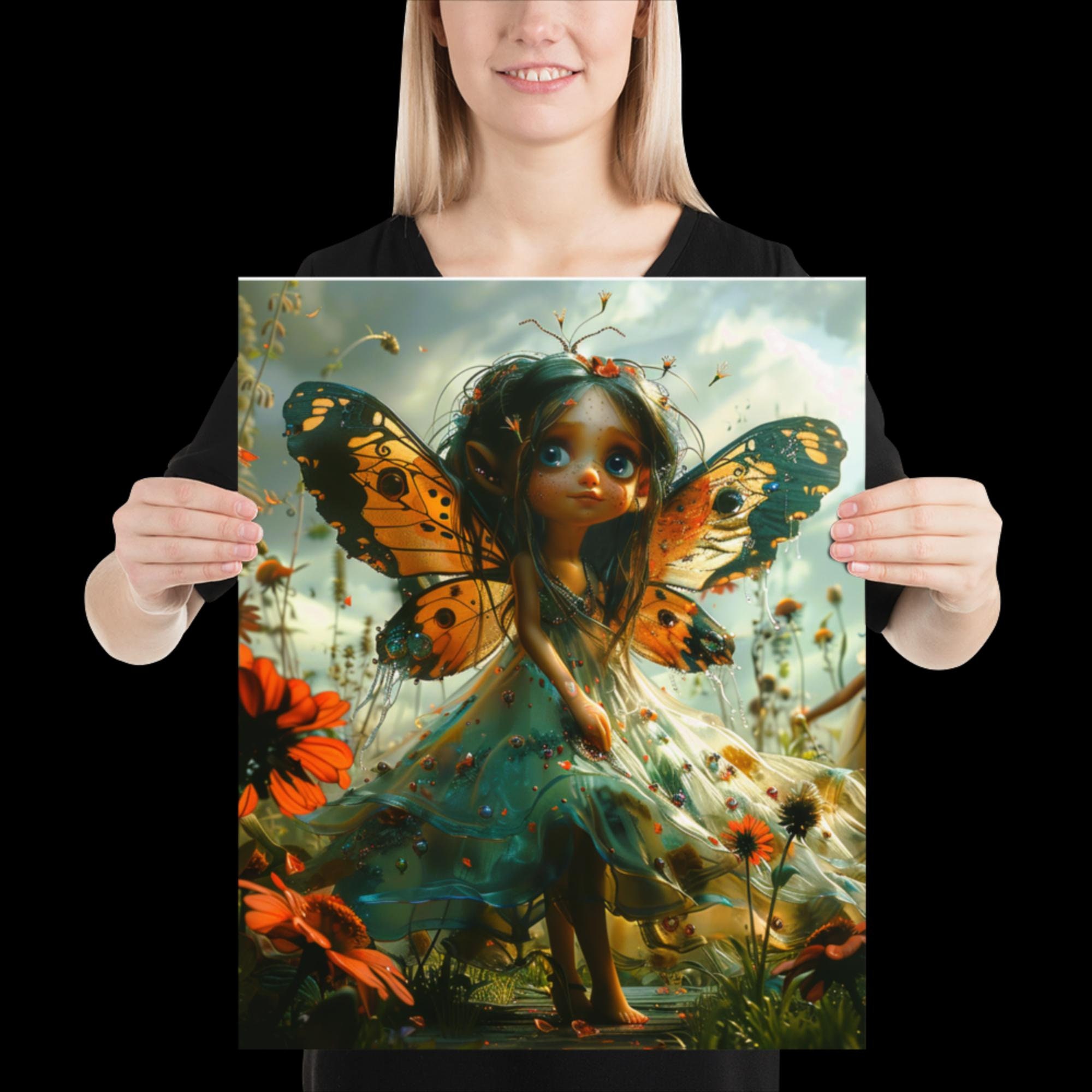 The Fairy in the Garden Poster - Etsy