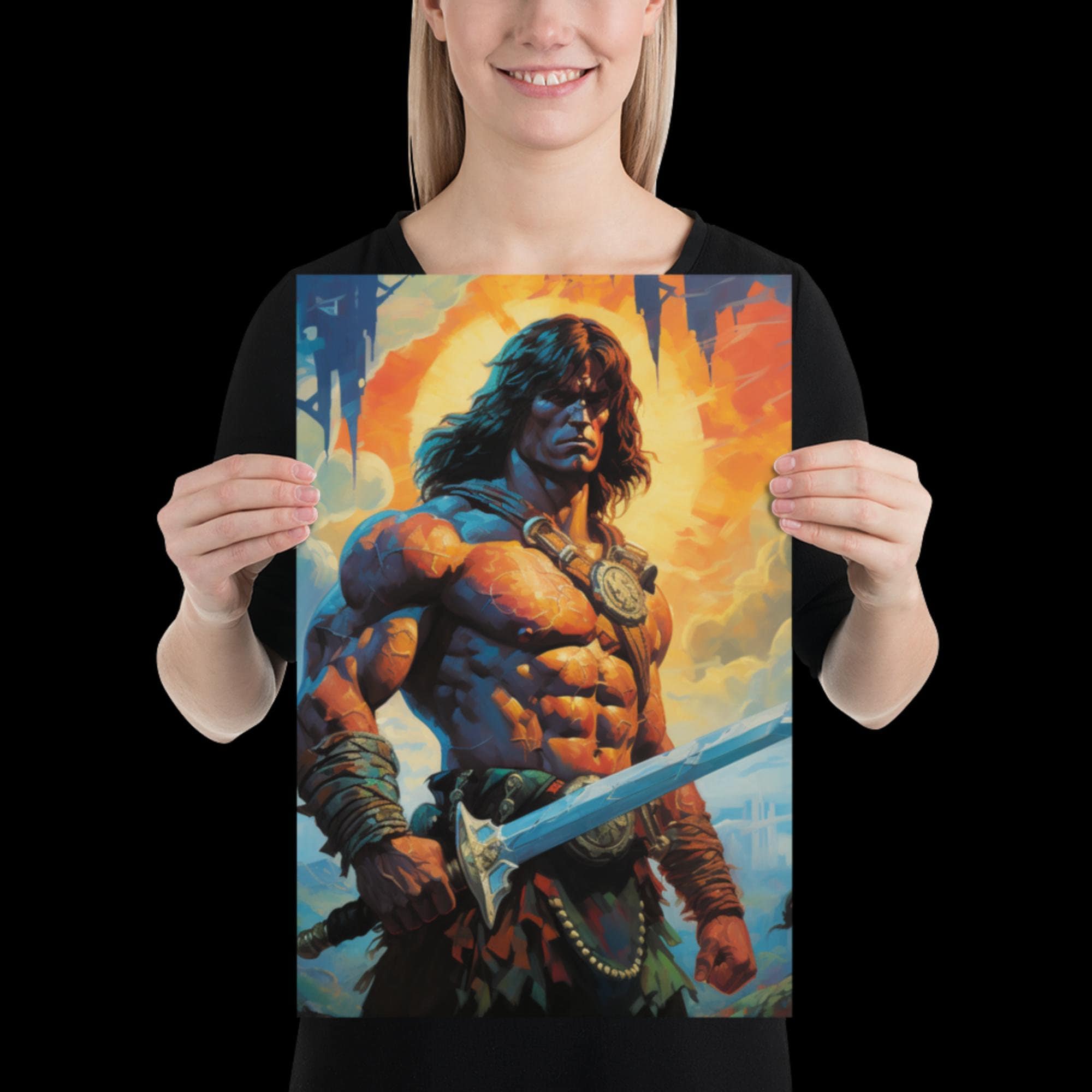 Conan the Barbarian Colorful Poster - Etsy
