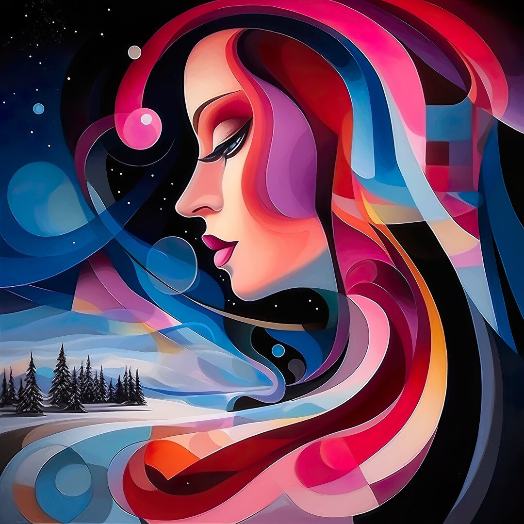 A Winter's Celestial Goddess - Poster Series #2 - Etsy