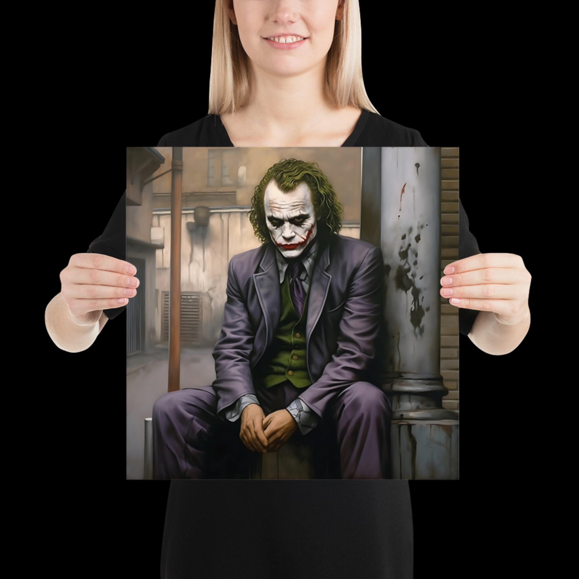Heath Ledger Joker DC Poster - Etsy