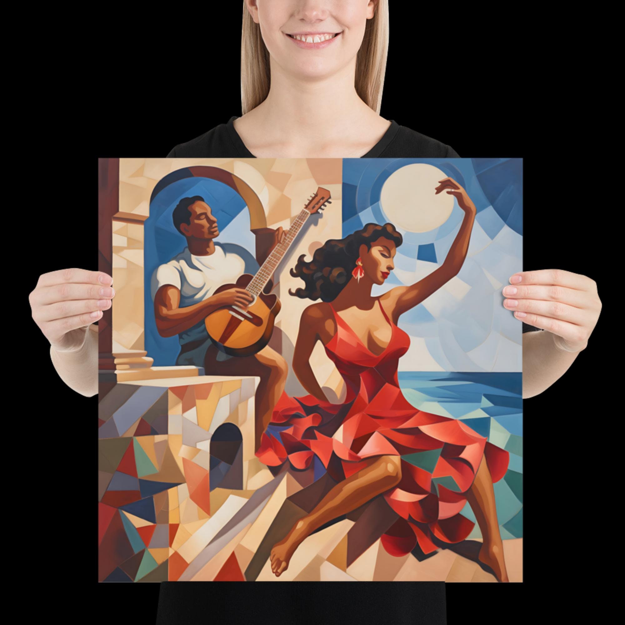 Latino Puerto Rican Abstract Art VERTICAL Poster Series 1 - Etsy