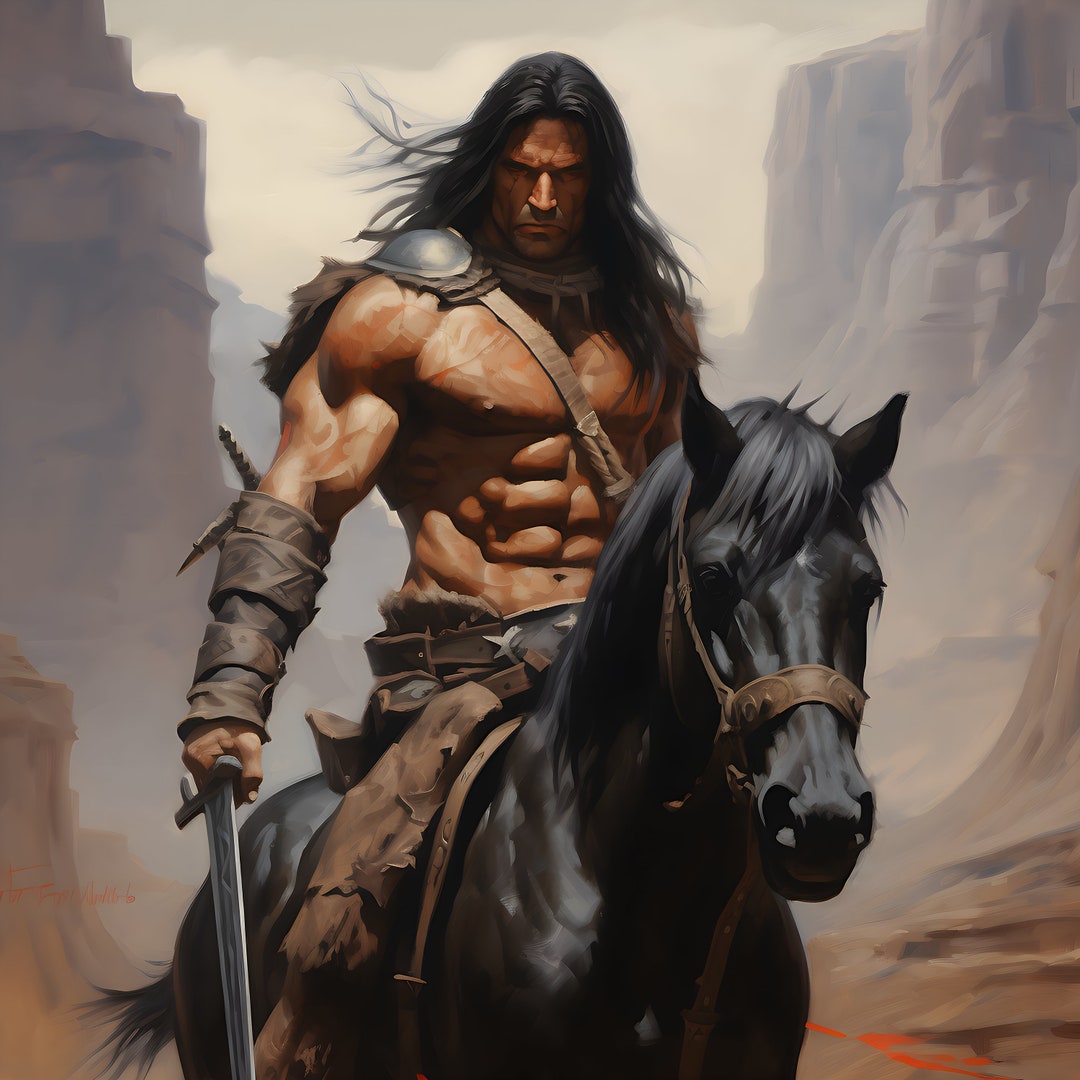Conan the Barbarian Digital Wall Art Vertical Poster Series - Etsy
