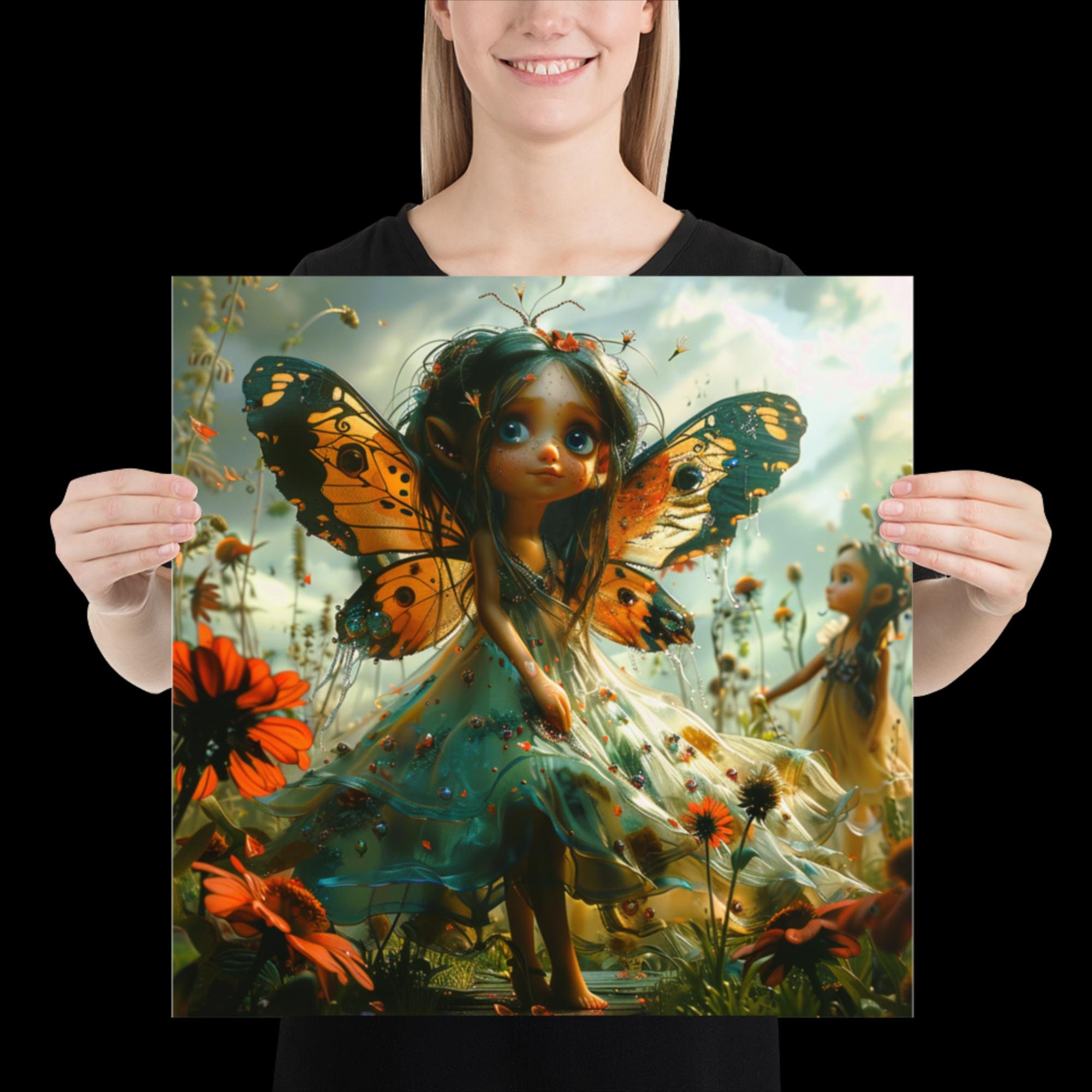 The Fairy in the Garden Poster - Etsy