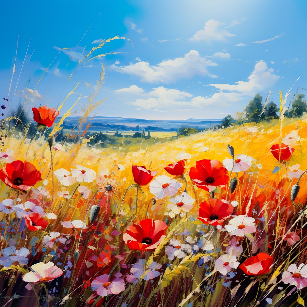 Wild Flowers in the Field - Poster Series #3 - Etsy