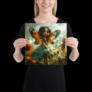 The Fairy in the Garden - Poster - Etsy