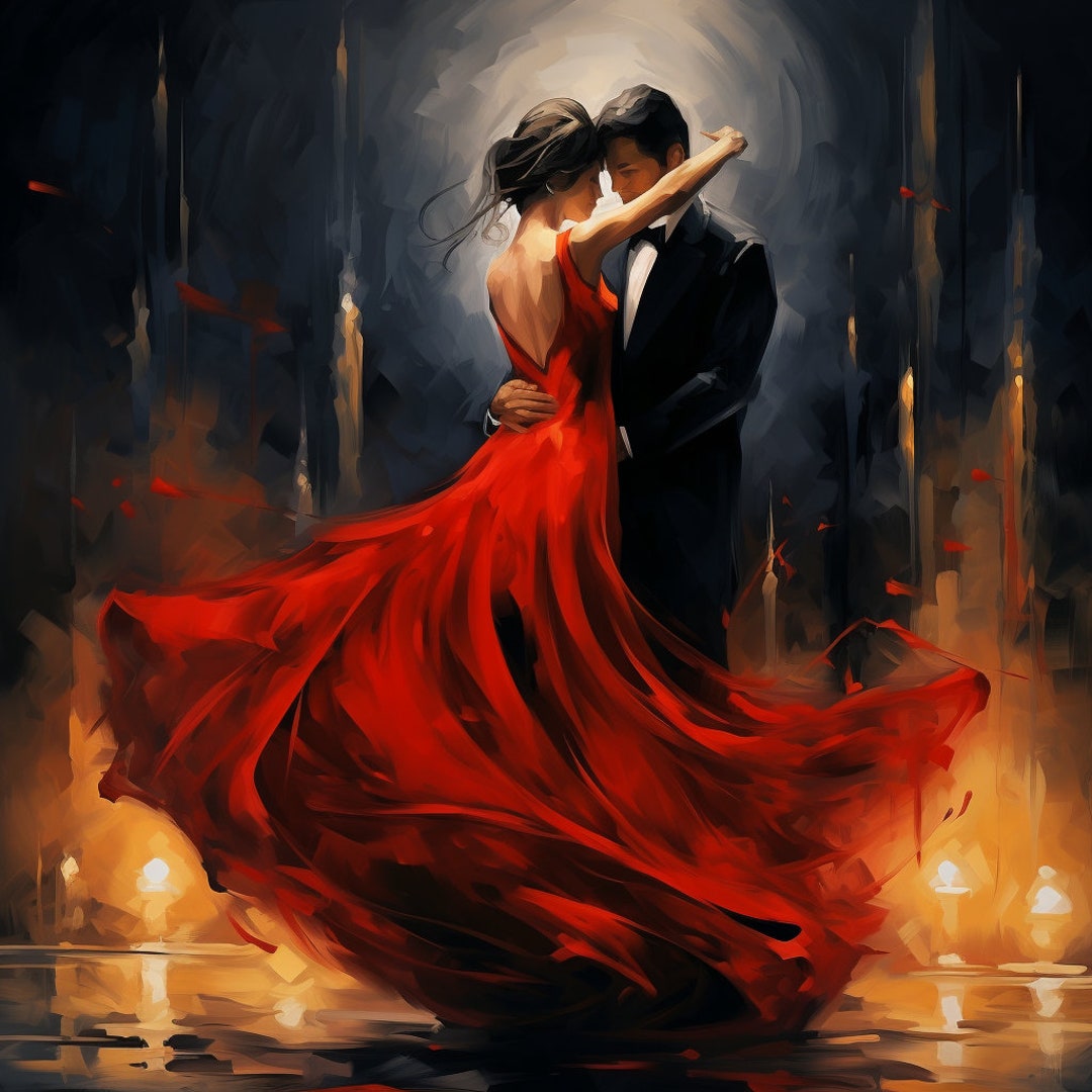 An Elegant Evening of Tango Under the Stars - Framed Art Series - Etsy