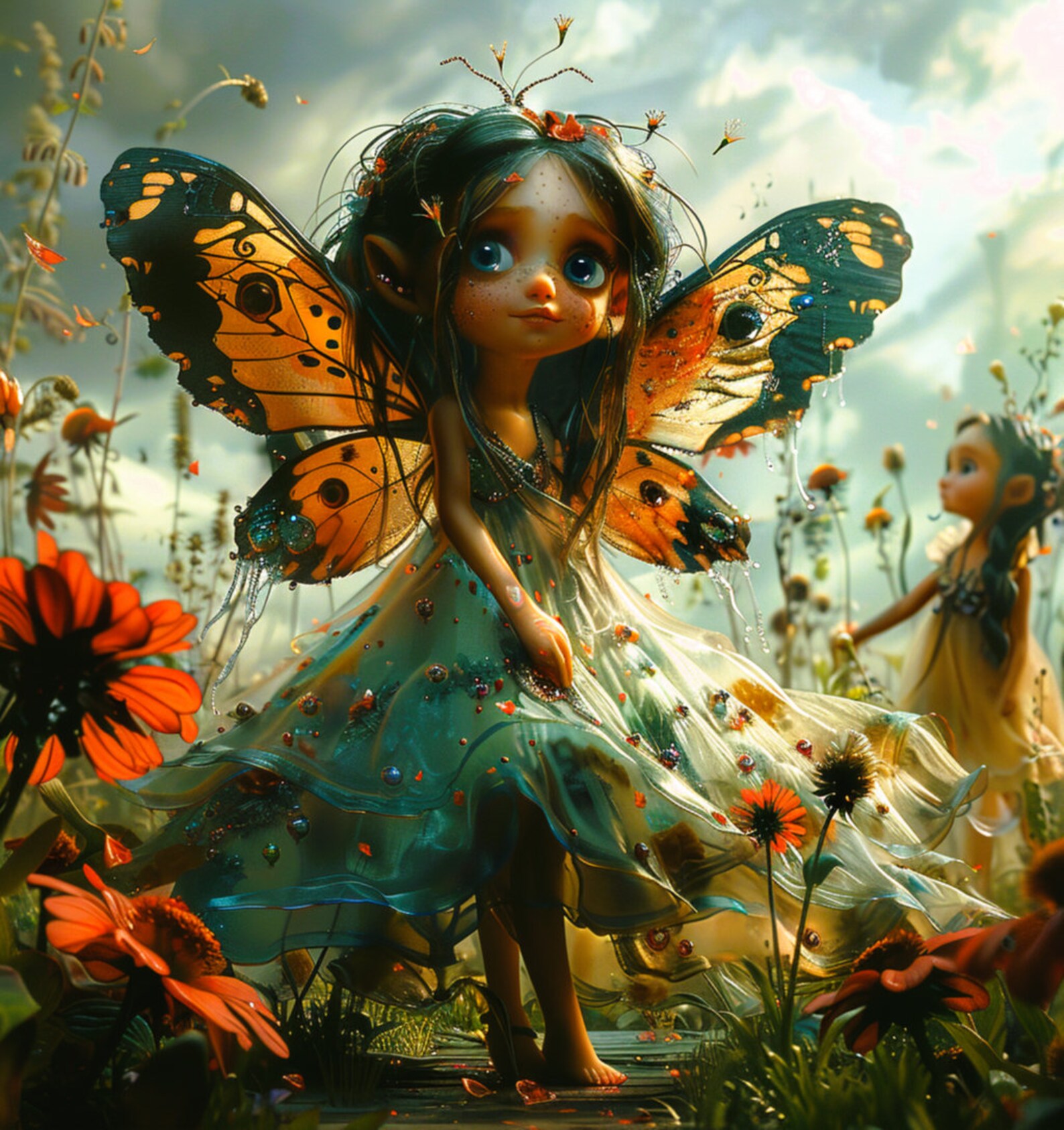 The Fairy in the Garden Poster - Etsy