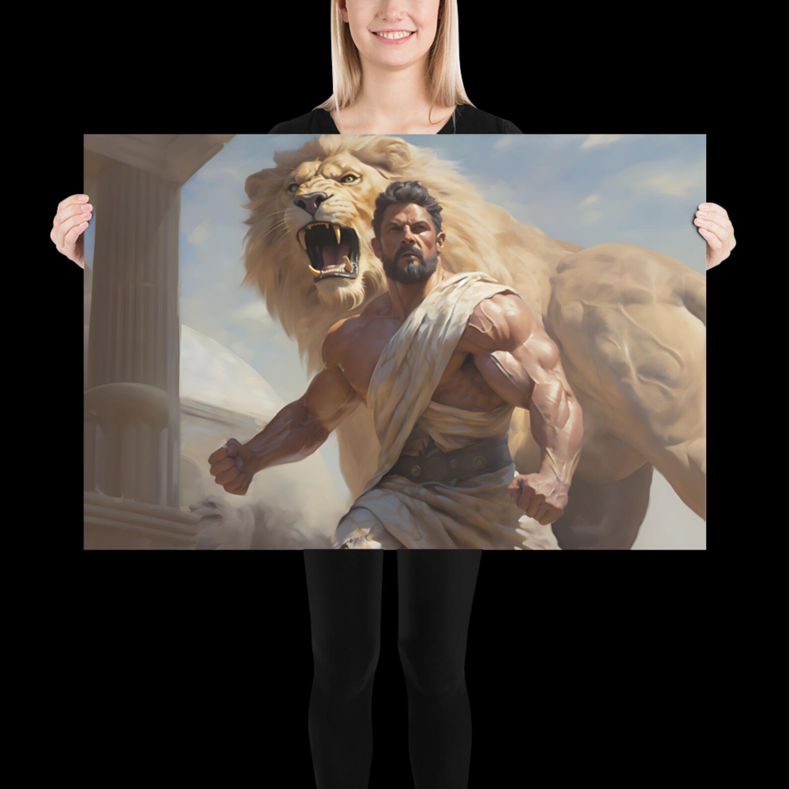 Hercules and the Lion Series 2 Poster - Etsy