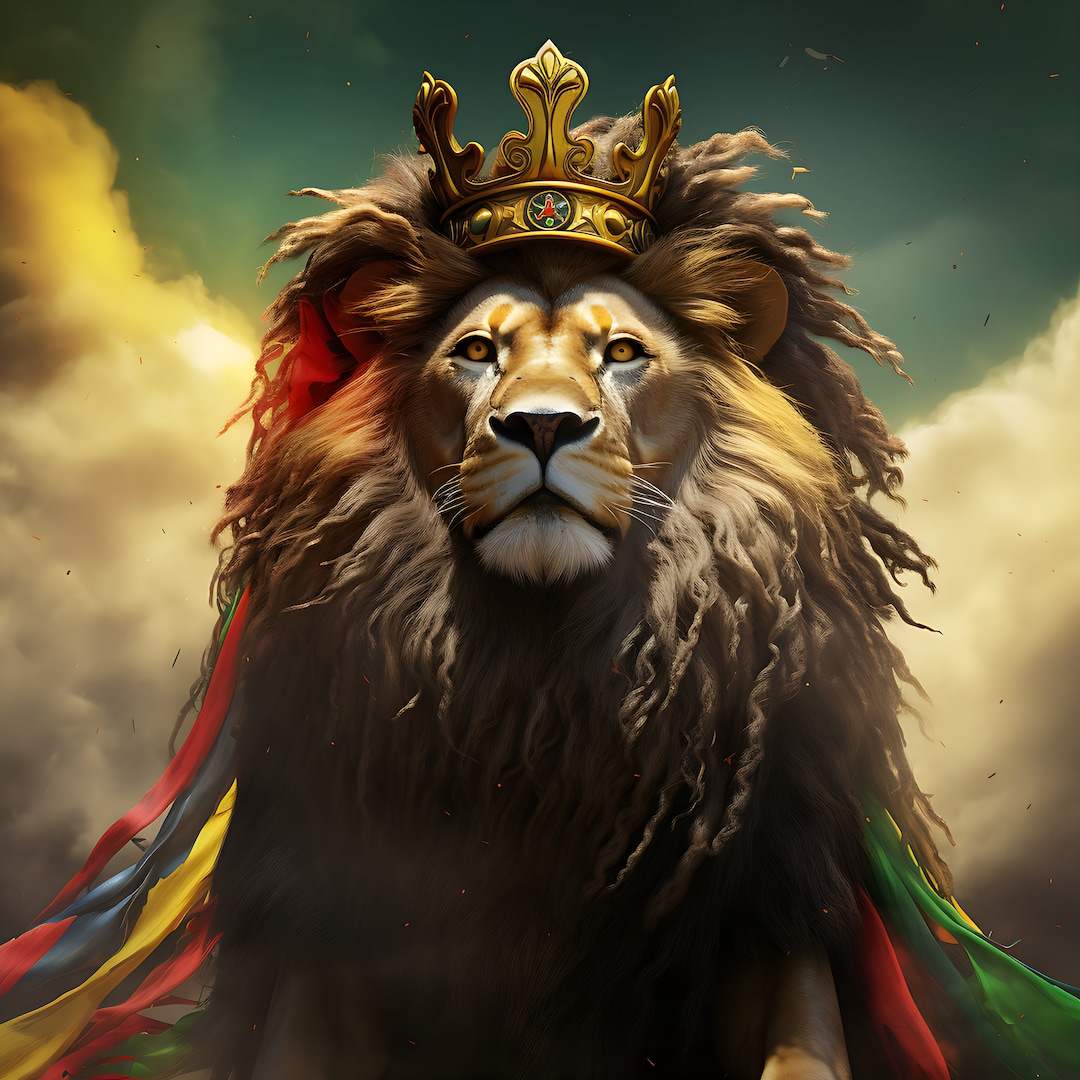 Rastafarian Lion King - Poster Series #2 - Etsy