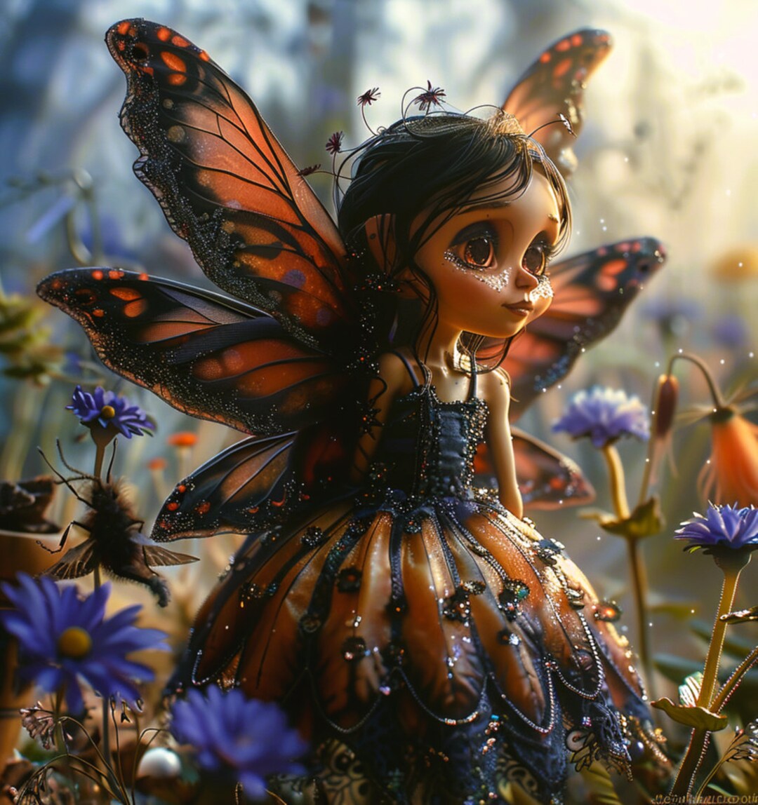 The Fairy in the Garden #2 - Poster - Etsy