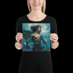 The Merman Rises - Digital Poster - Etsy