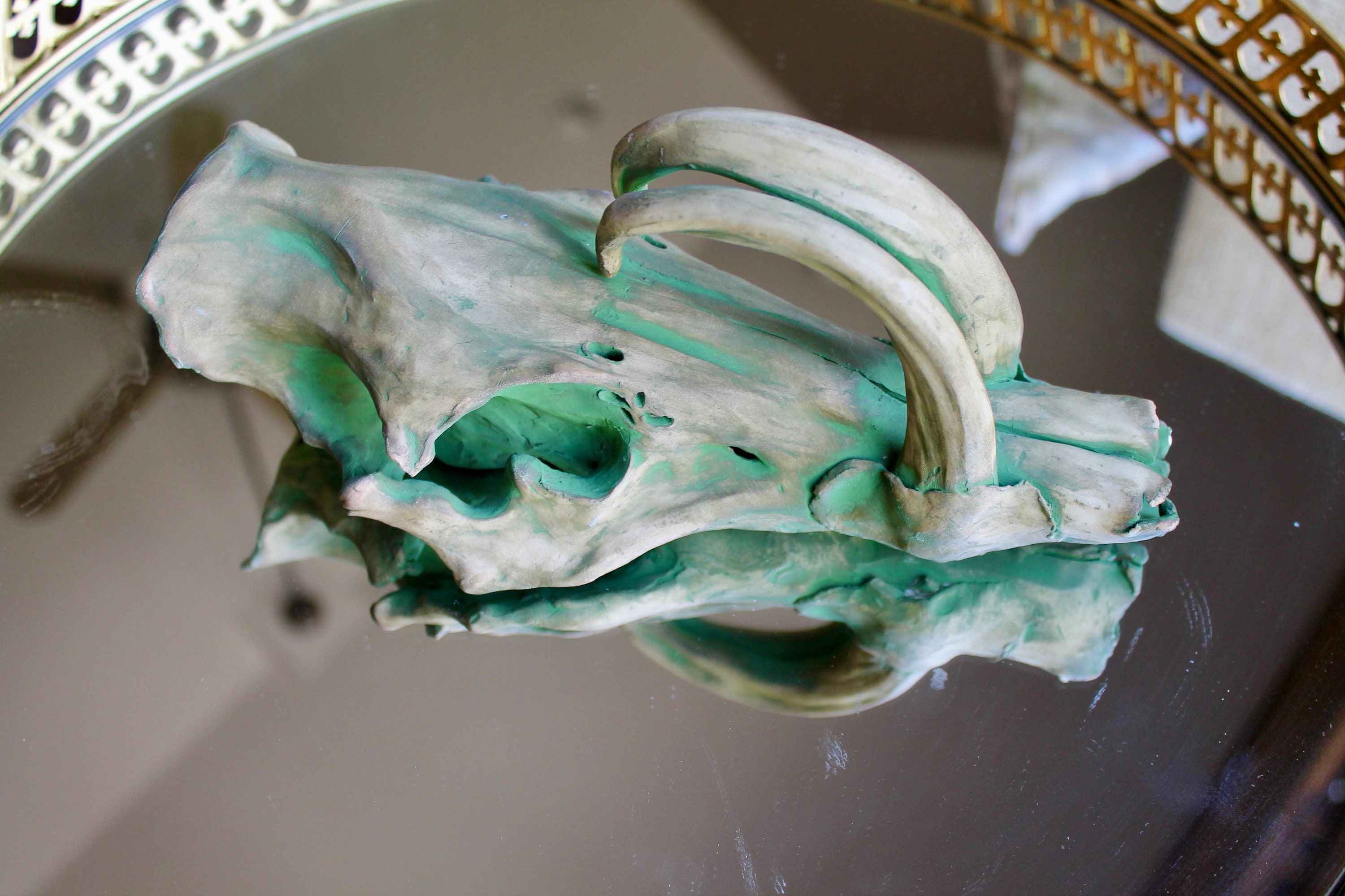 Ceramic Babirusa Skull Sculpture - Etsy