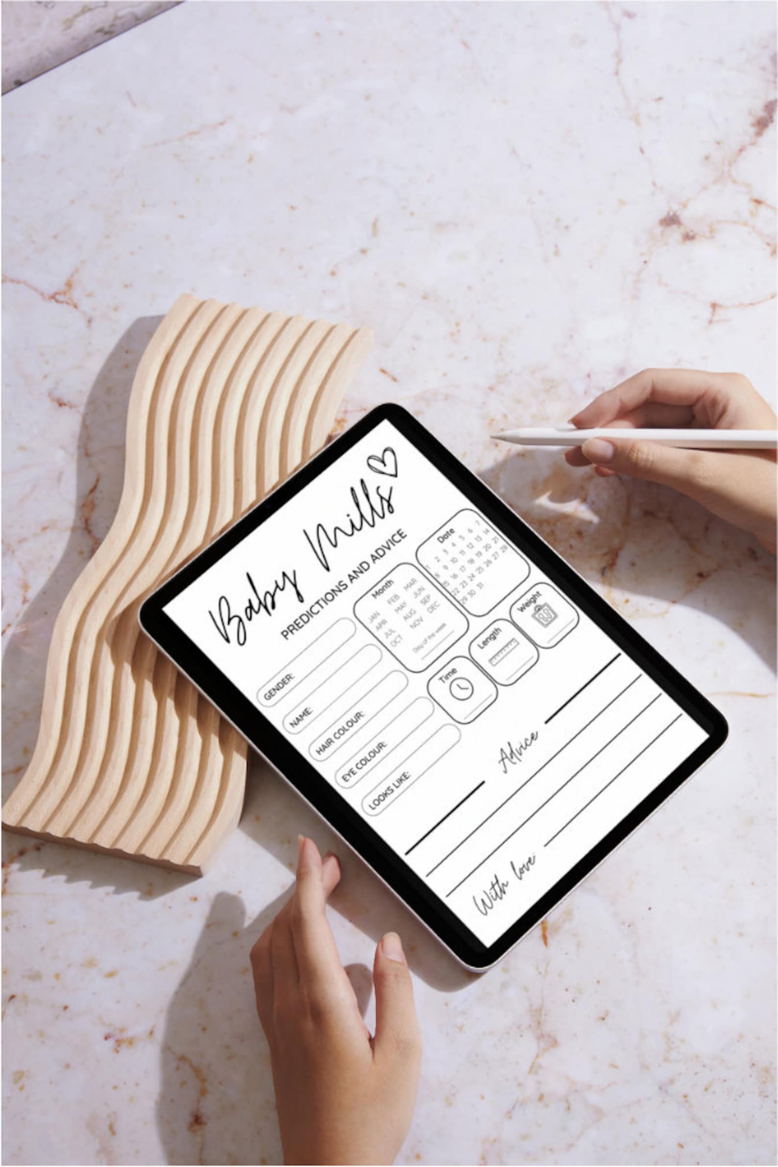 Editable Baby Prediction Card - Etsy