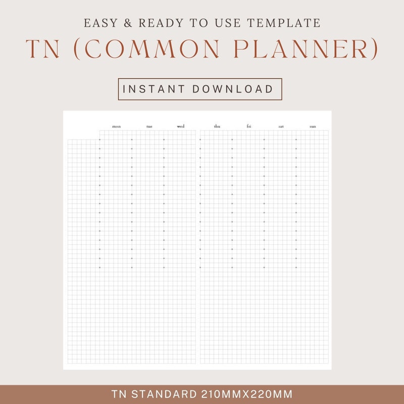Printable Tn Inserts - Etsy
