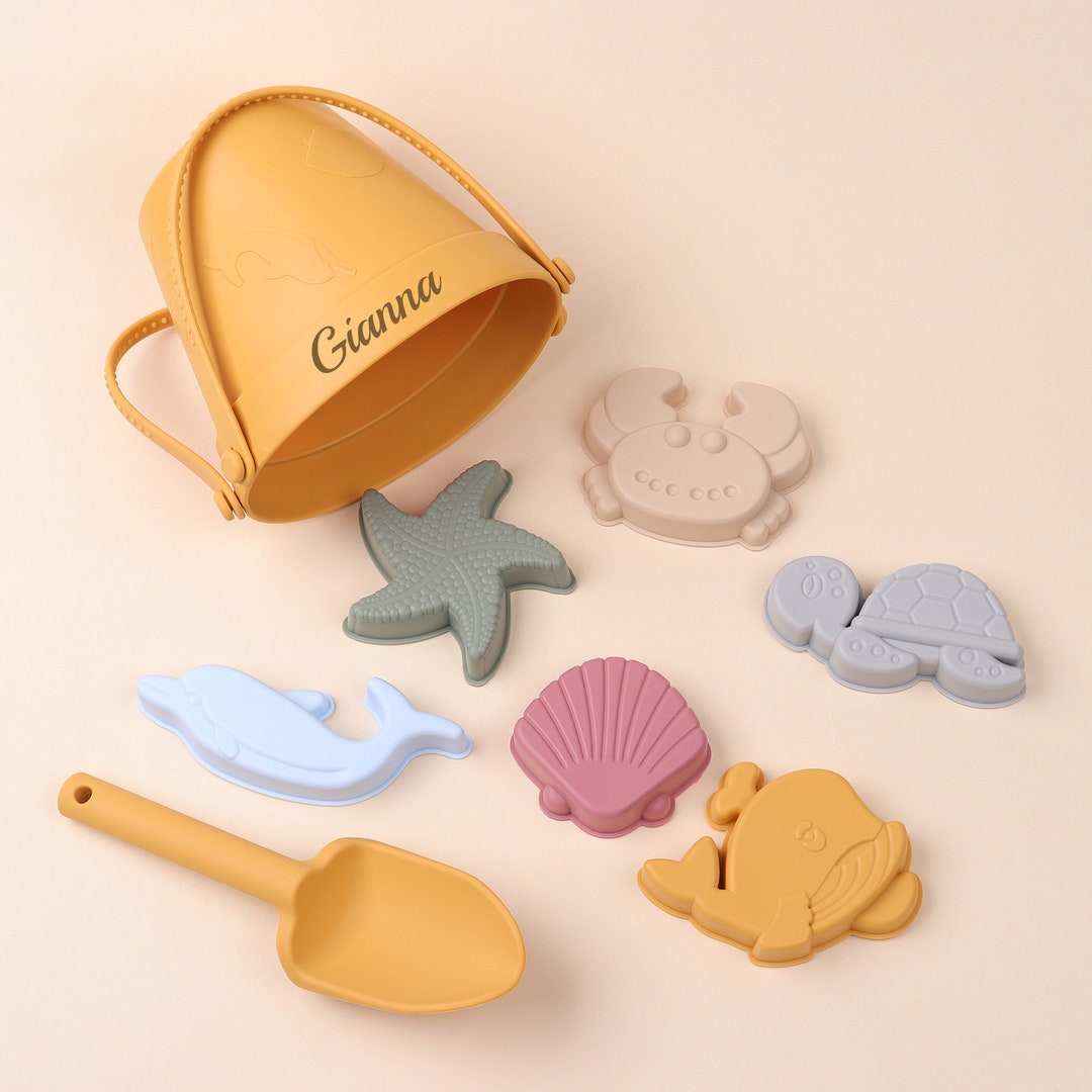 Personalized Silicone Summer Kids Beach Set, Custom Silicone Beach Toy ...
