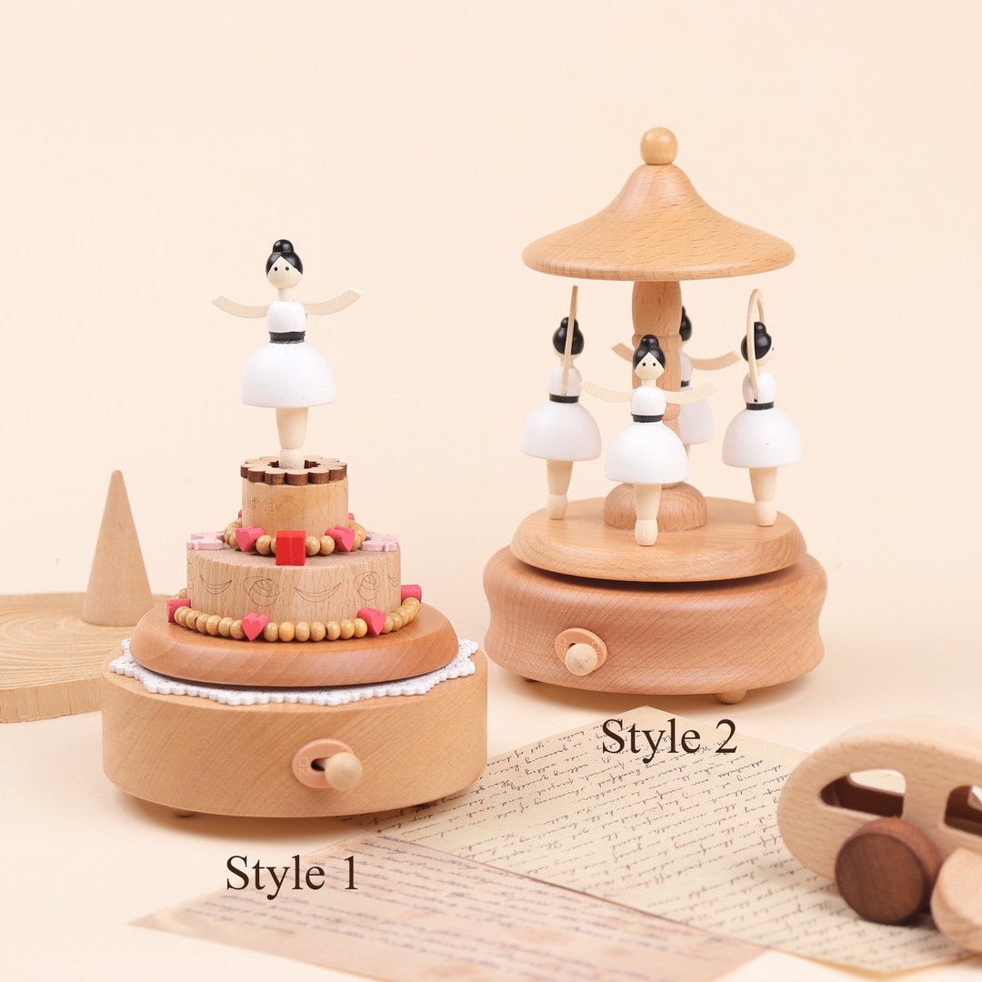 Personalized Music Box, Wooden Music Box, Engraved Name Music Box, Baby ...