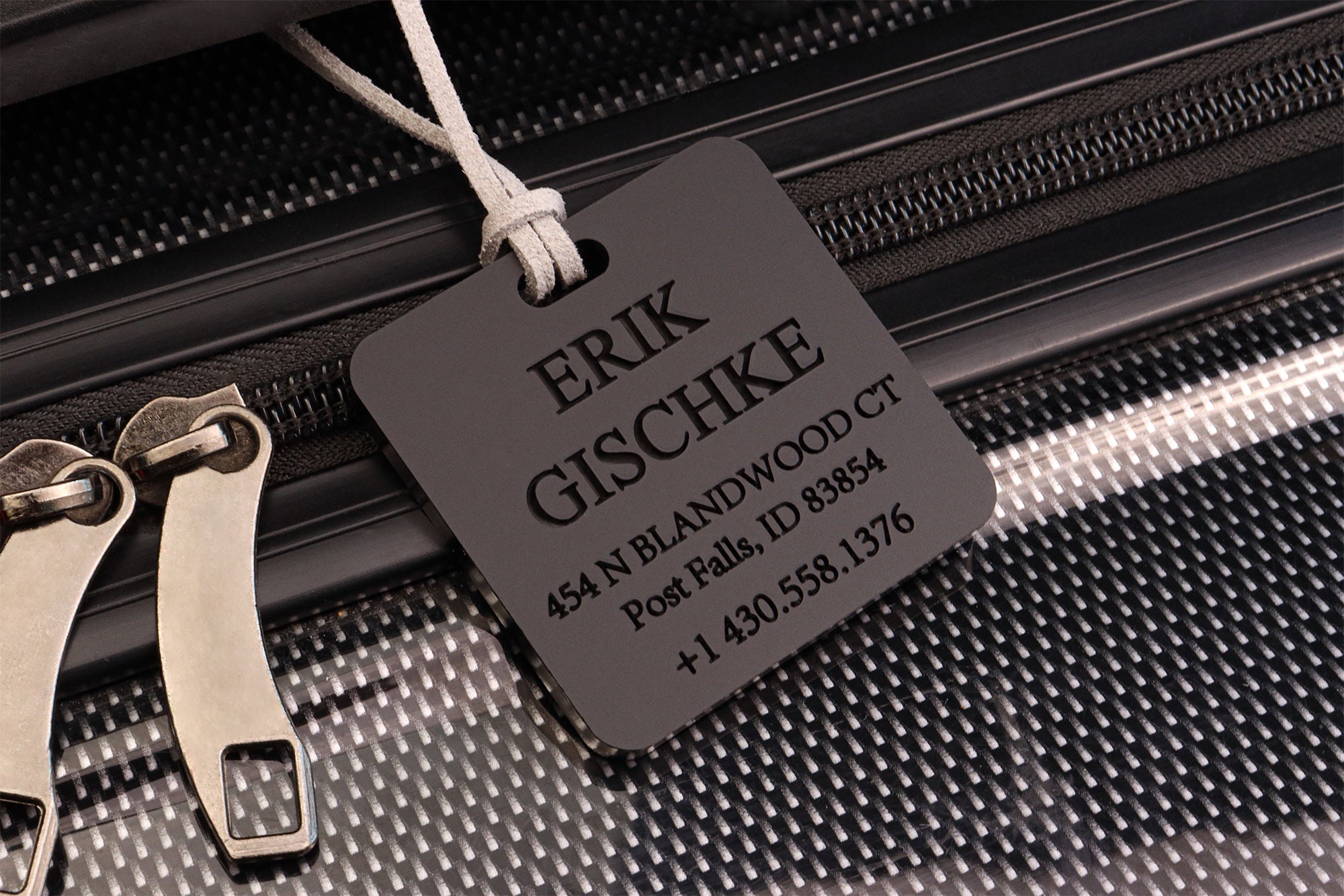 Luggage Tag School Bag Tag Wedding Bridesmaid Holiday Engraved Travel ...