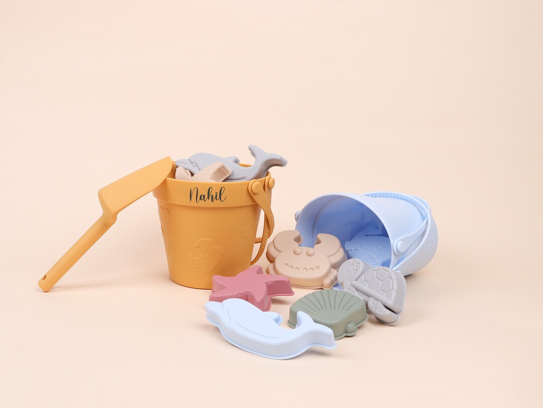 Personalized Silicone Summer Kids Beach Set, Custom Silicone Beach Toy ...