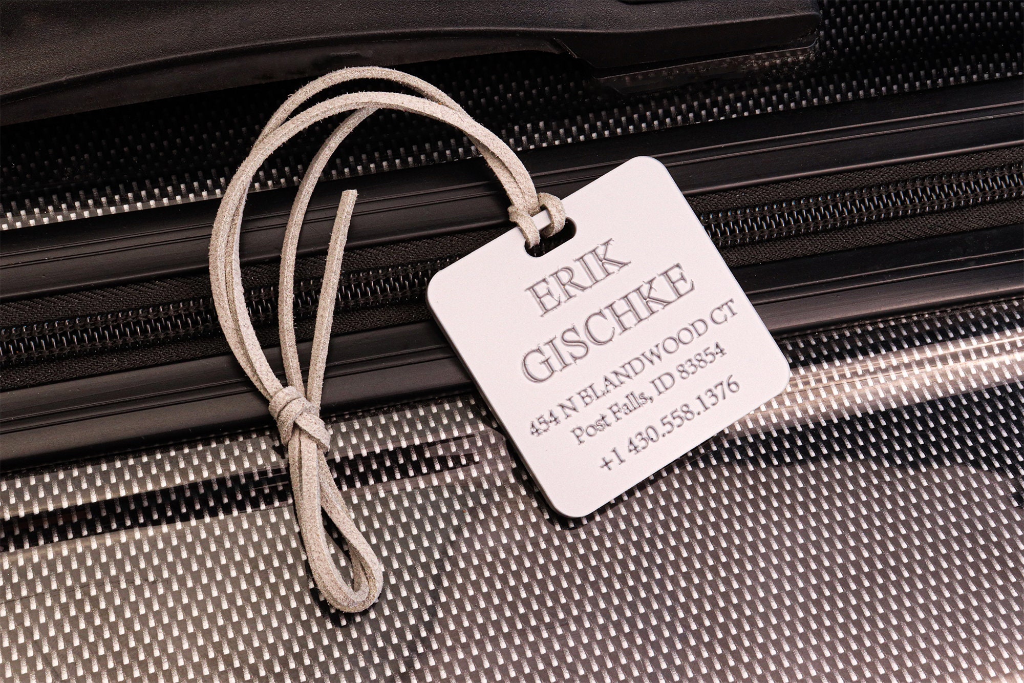 Luggage Tag School Bag Tag Wedding Bridesmaid Holiday Engraved Travel ...