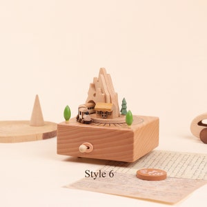 Personalized Music Box, Wooden Music Box, Engraved Name Music Box, Baby ...