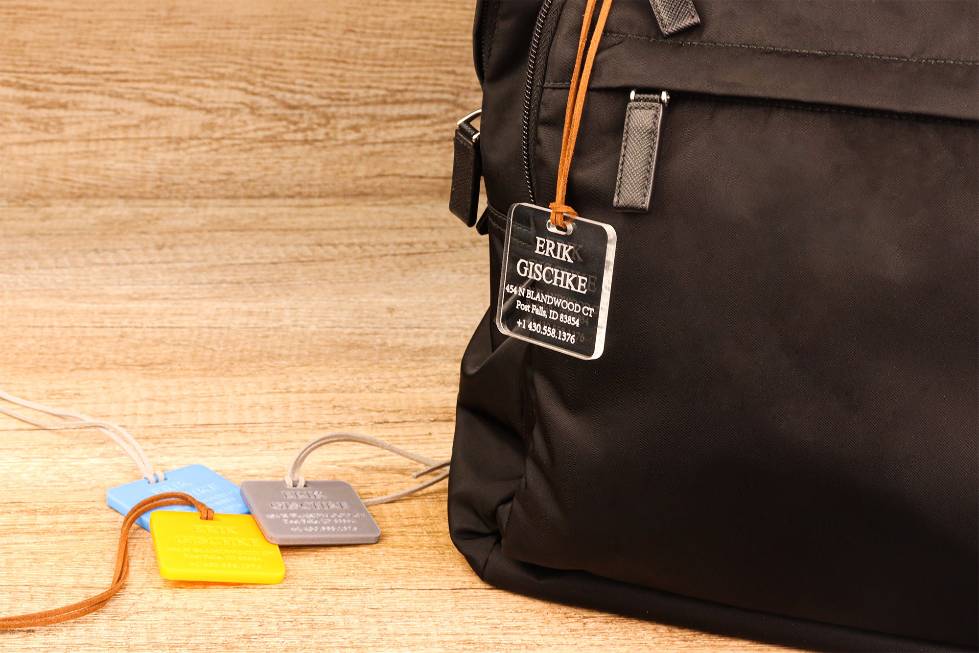 Luggage Tag School Bag Tag Wedding Bridesmaid Holiday Engraved Travel ...