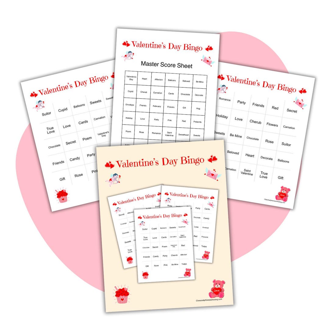 Digital Product: Valentine's Day Bingo | Sight Word Valentine Bingo ...
