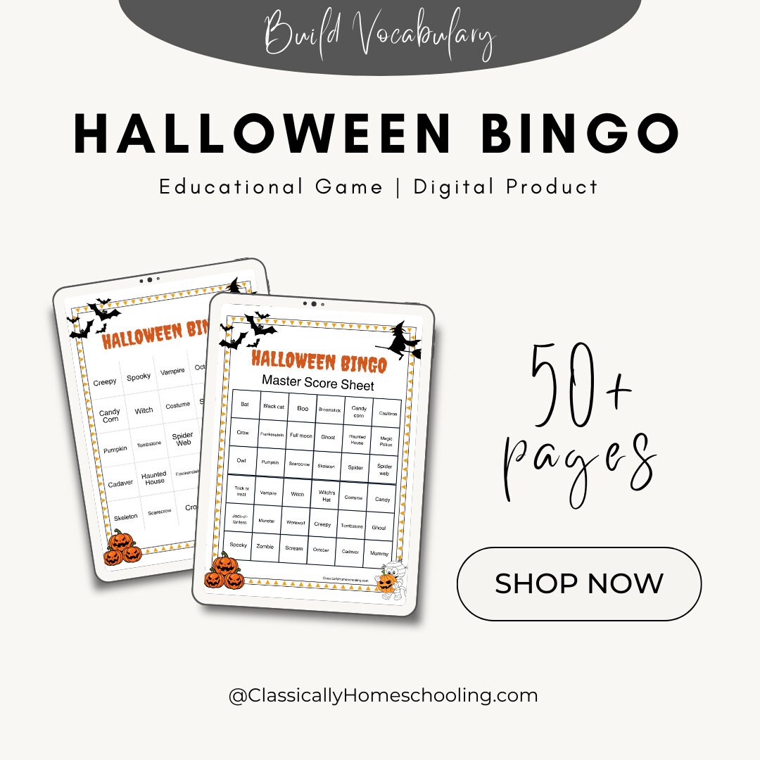 Halloween Bingo Halloween Vocabulary Bingo Halloween Bingo Etsy halloween-bingo-halloween-vocabulary-bingo-halloween-bingo-etsy