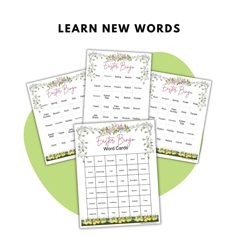 Easter BINGO | Printable Game | Easter Vocabulary Game | BINGO ...