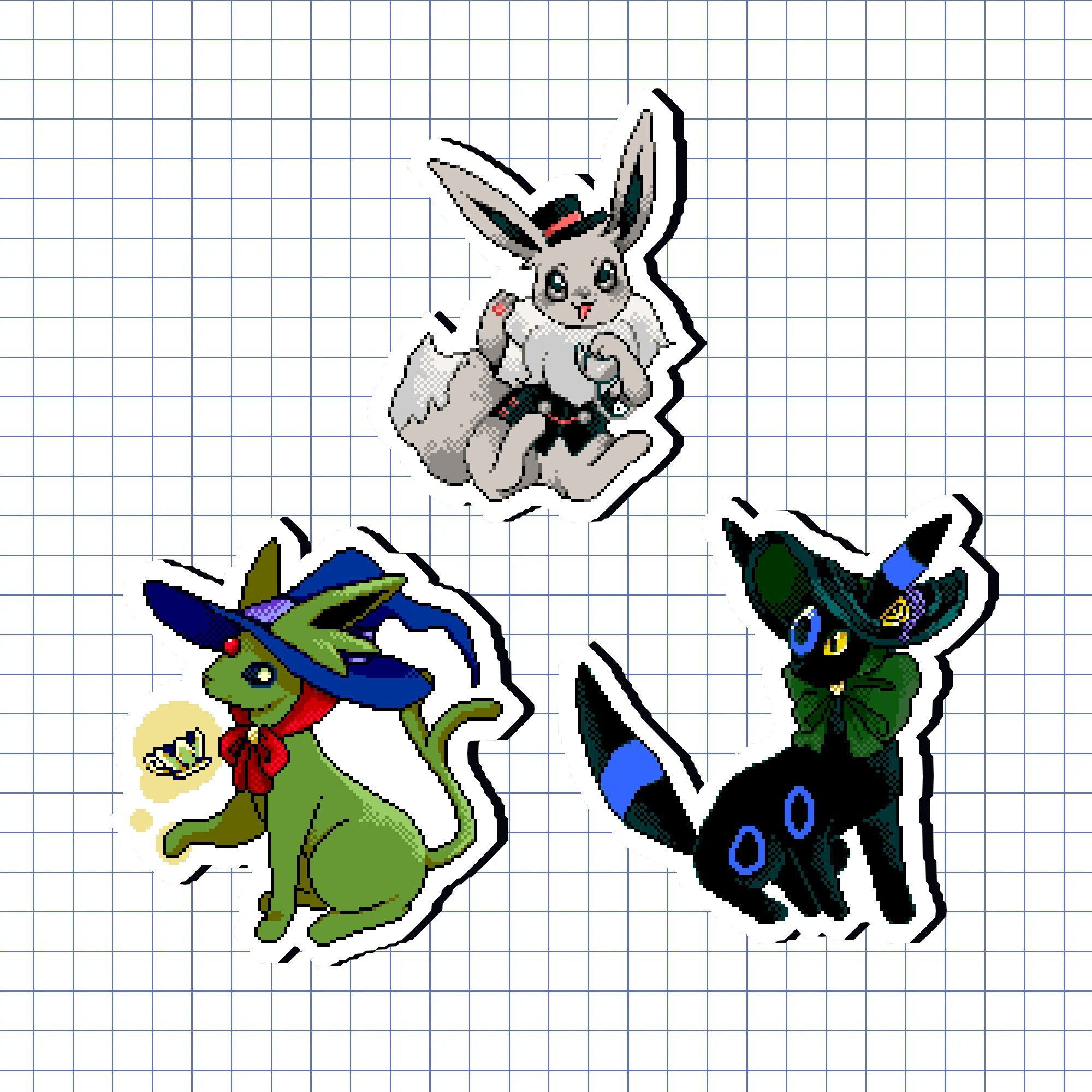 Shiny Umbreon Sprite Grid