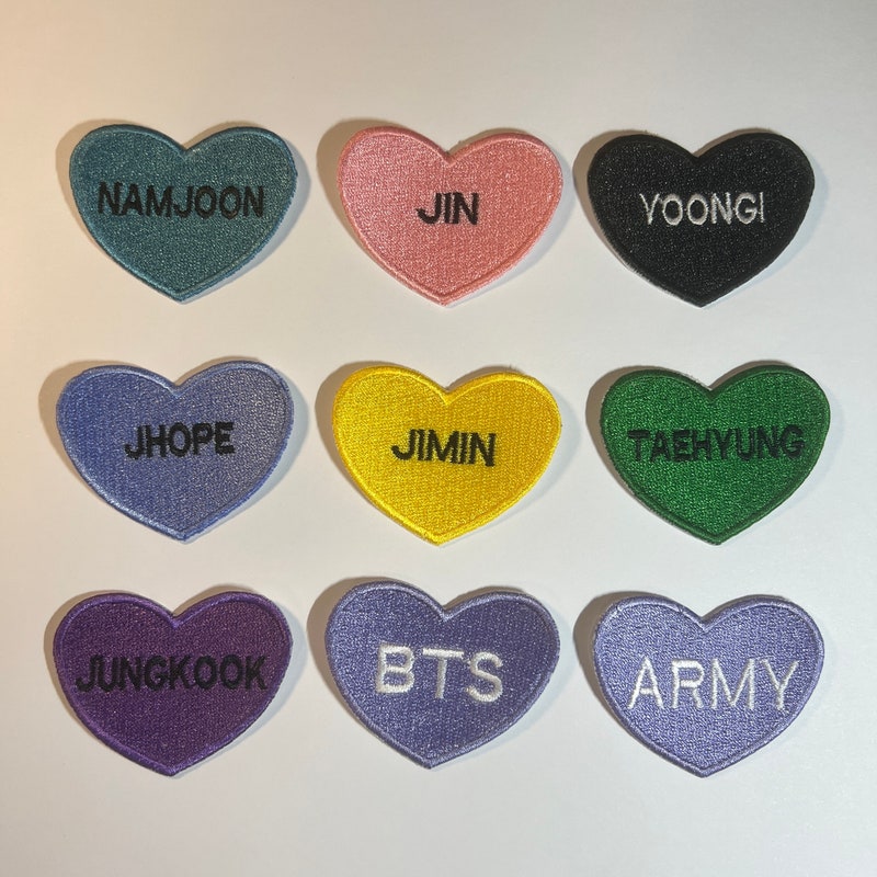 Bts Merch Iron on Patches - Etsy