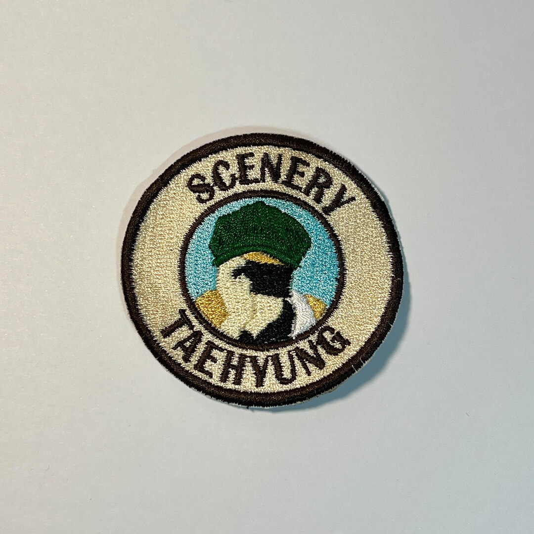 BTS Taehyung Scenery Embroidered Iron-on Patch - Etsy
