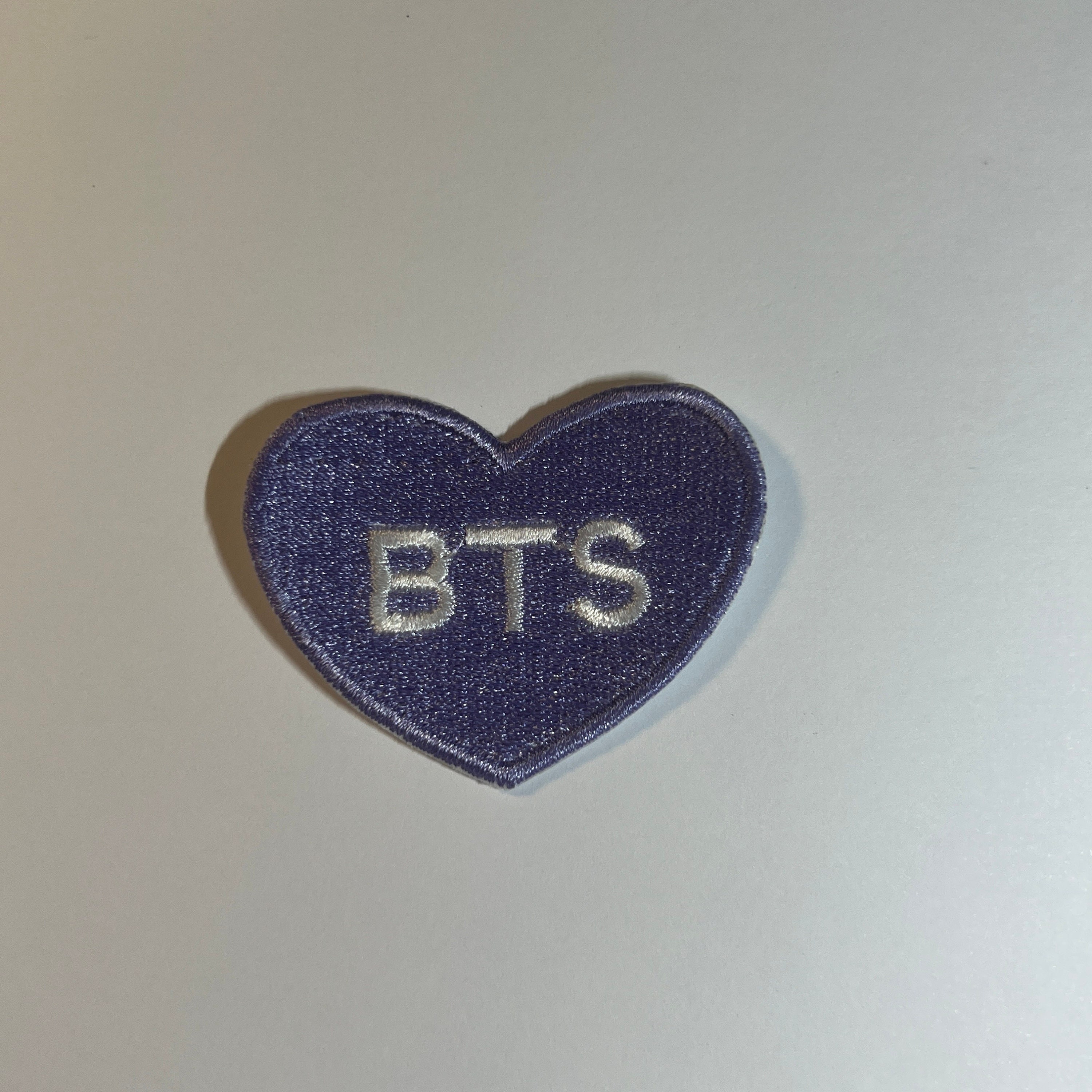 BTS Members Name Heart Embroidered Iron-on Patch - Etsy