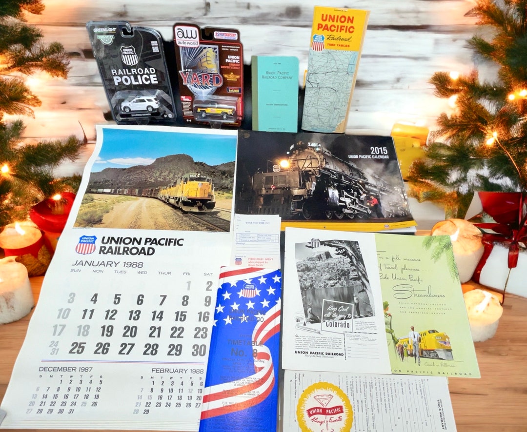Union Pacific Railroad Collector Gift Package With Vintage Railroad ...