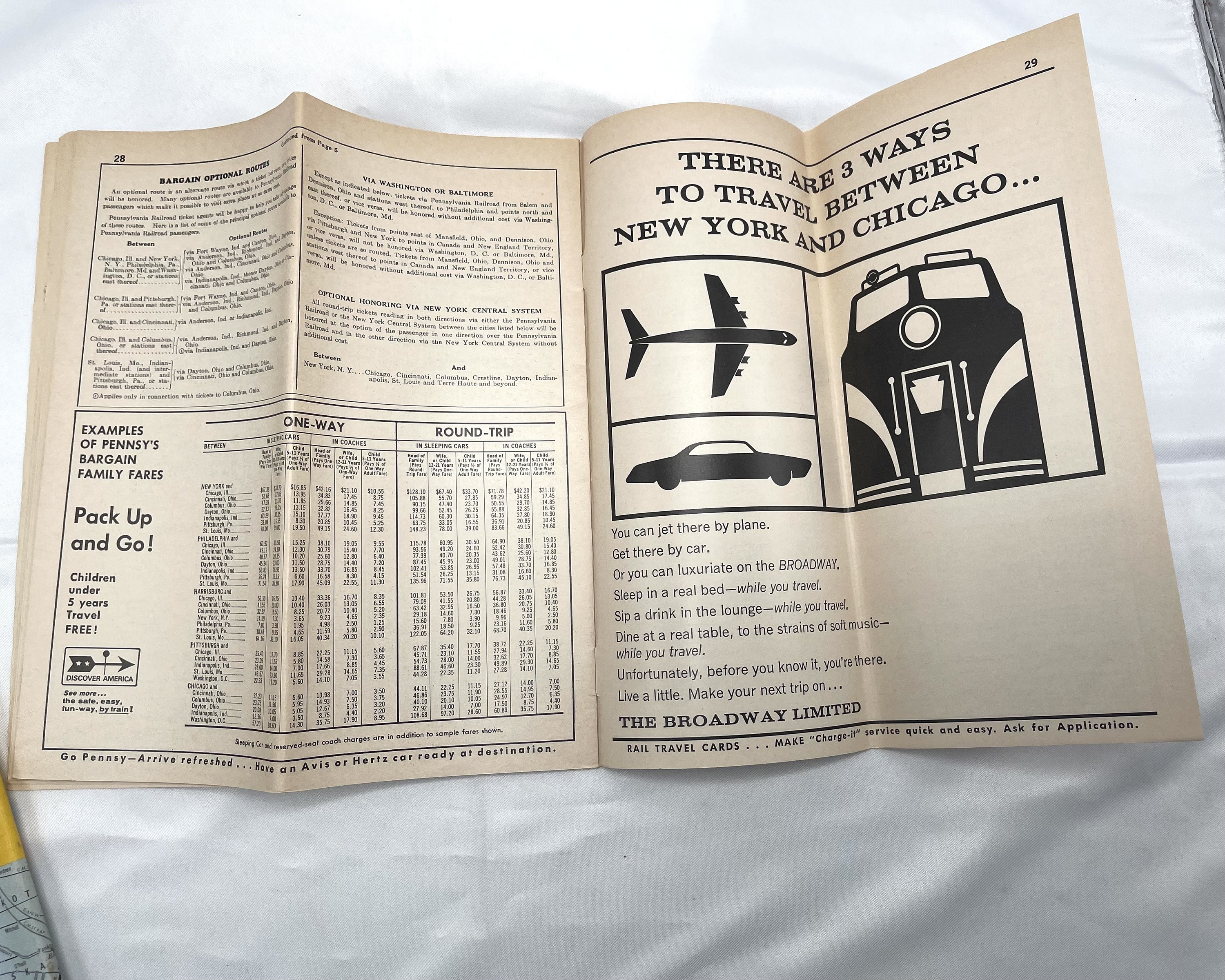 Vintage Railroad Train Timetable Set 1960's-1970 RR Passenger Train ...