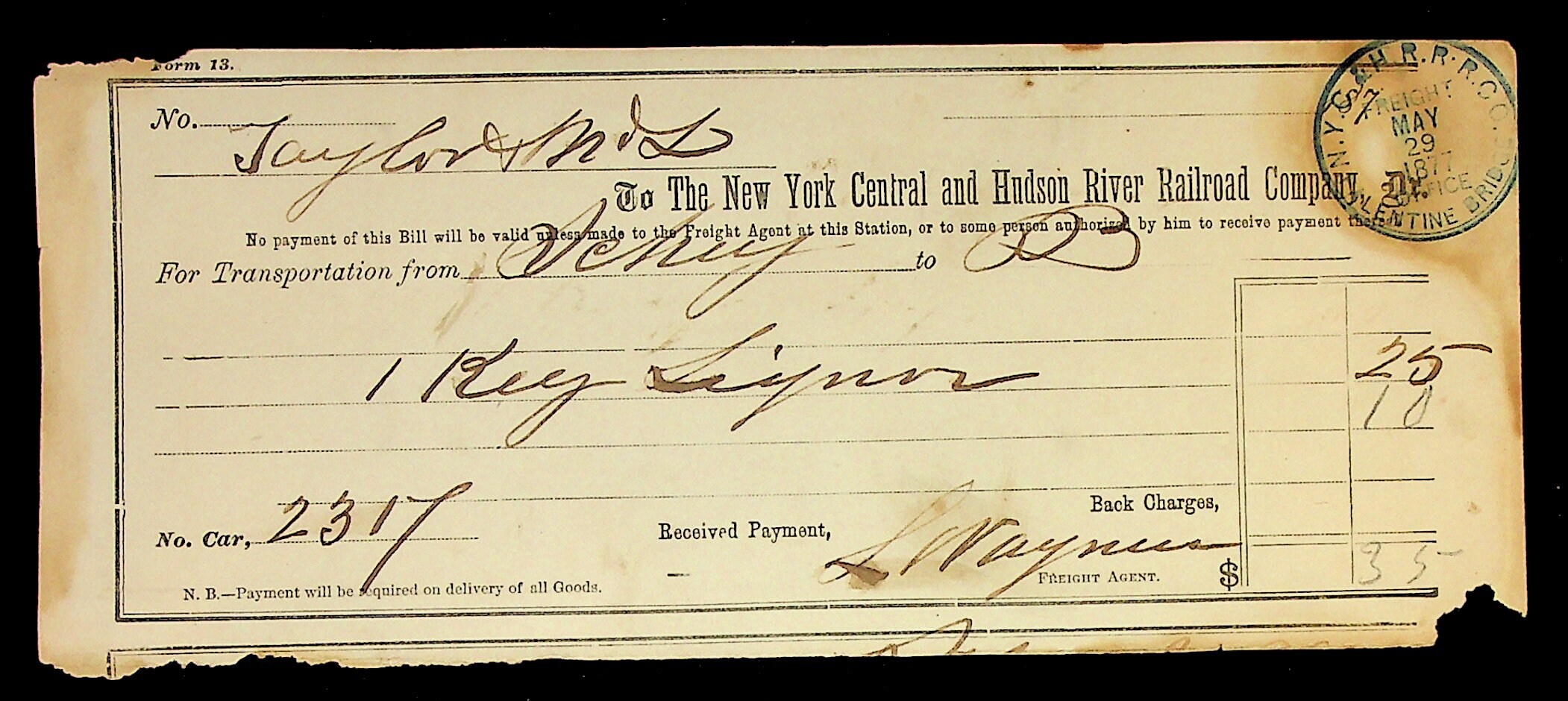 1800s NYC Railroad Paper New York Central Hudson River Railway - Etsy