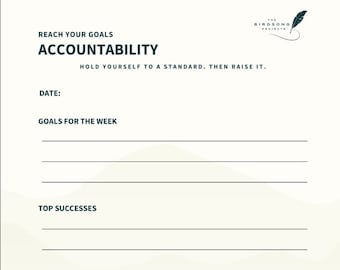 Reach Your Goals 28-day Habit Tracker - Etsy
