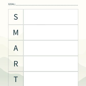 Reach Your Goals SMART Goal Setting Worksheet - Etsy