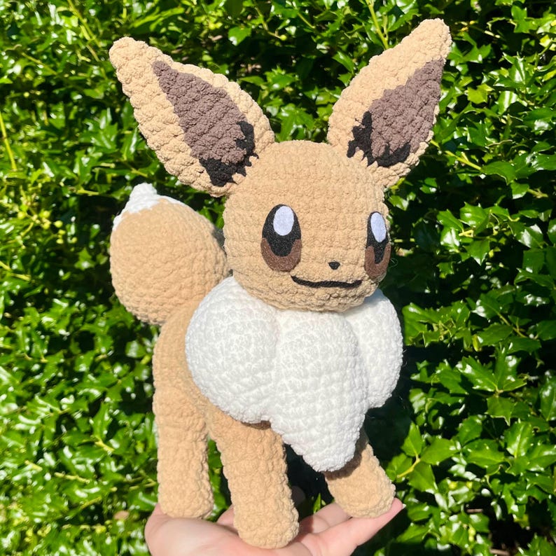 Fluffy Friend Eevee Pokemon Crochet Pattern - Etsy