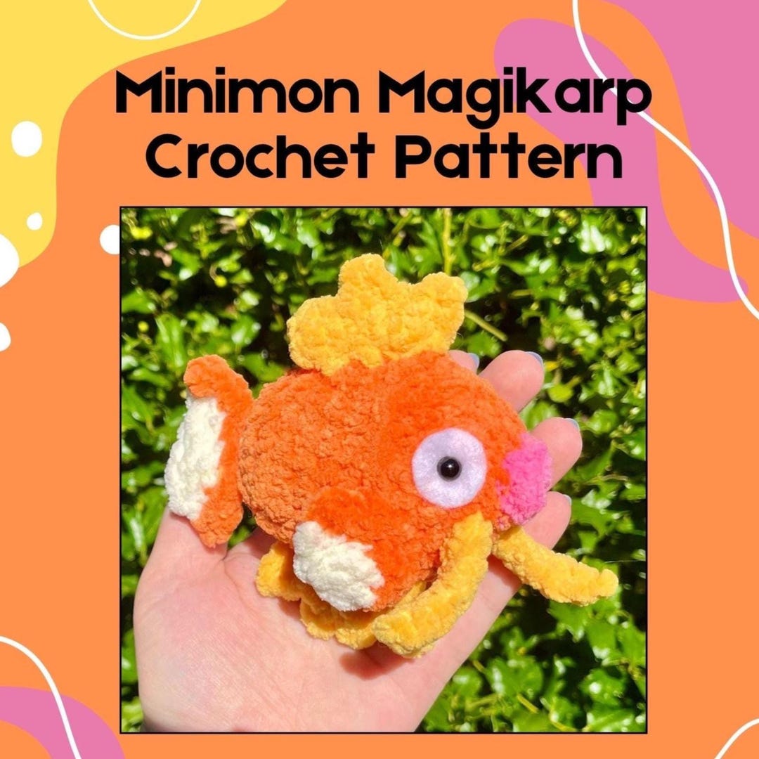 Minimon Magikarp Pokemon Crochet Pattern - Etsy