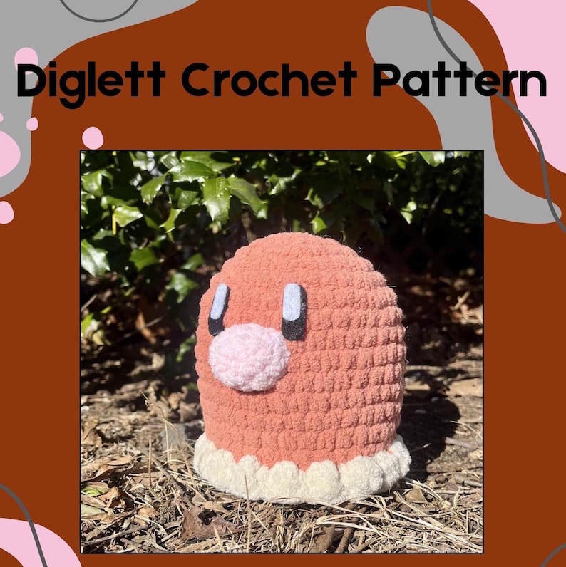 Little Digger Diglett Pokemon Crochet Pattern - Etsy