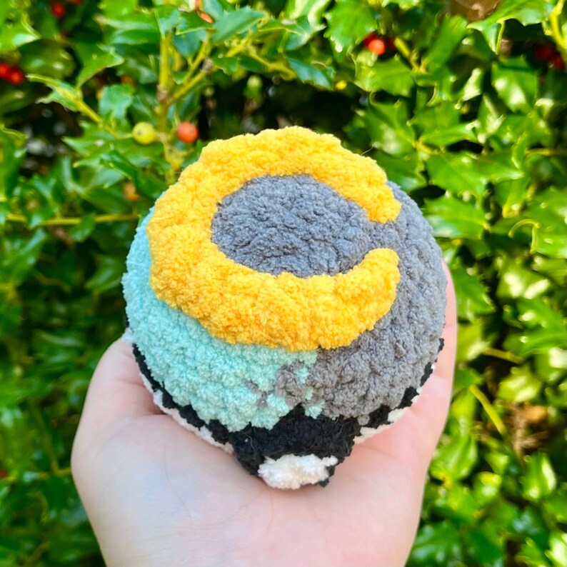 Moon Ball Pokeball Handmade Crochet Replica Plush - Etsy