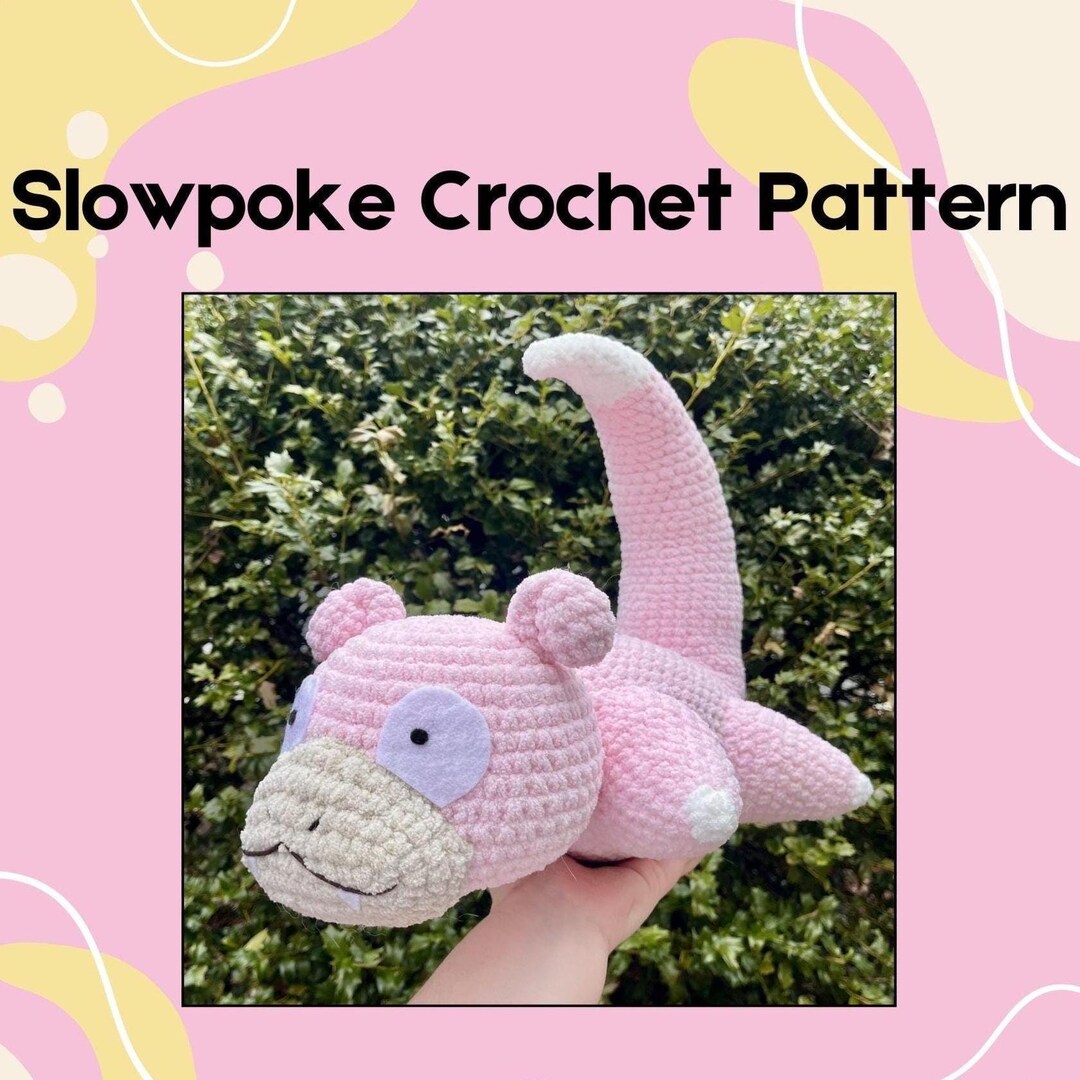 Sleepy Buddy Slowpoke Pokemon Crochet Pattern - Etsy