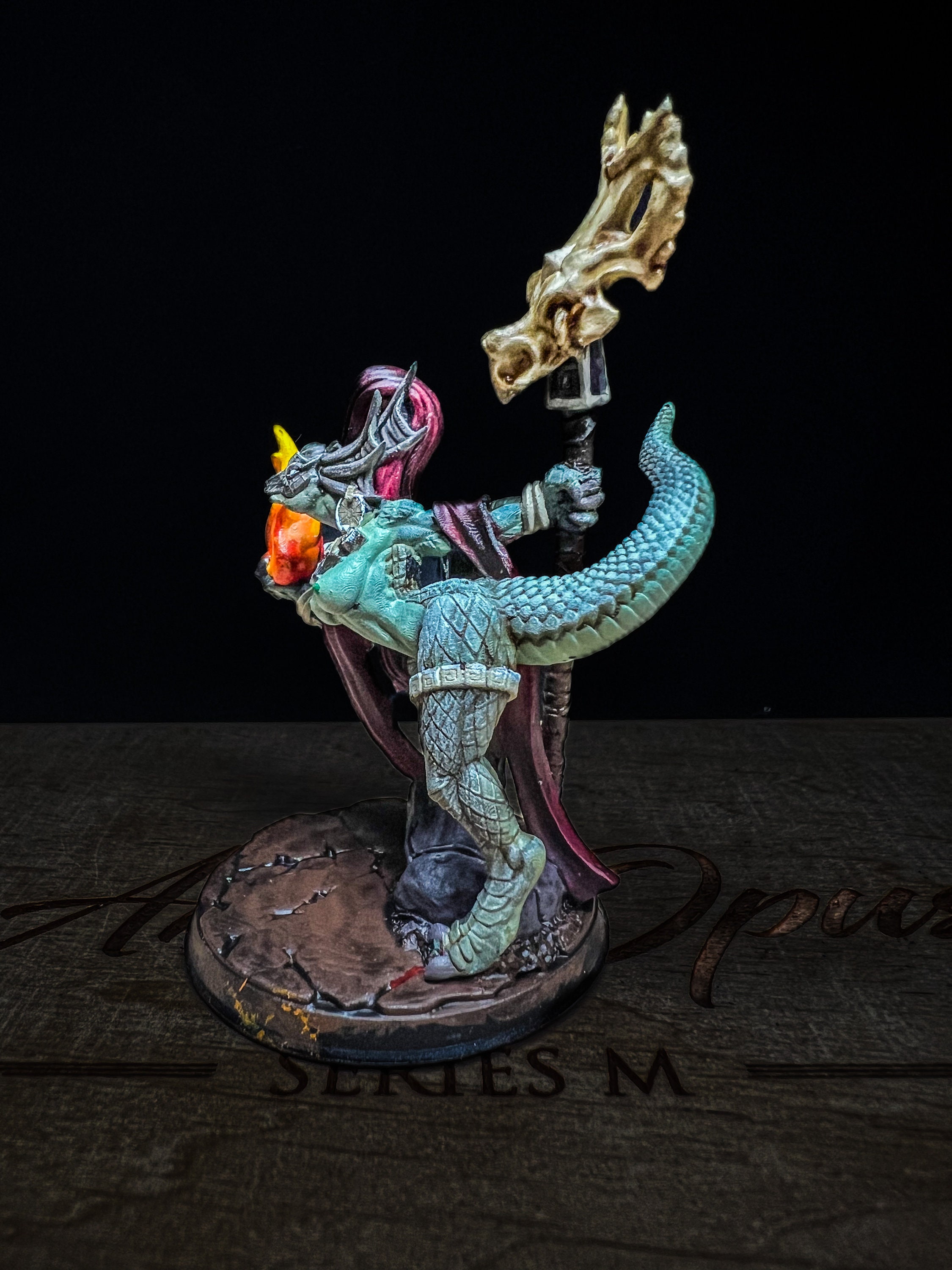 Painted D&D Female Lizard Sorceress NSFW Pinup, 35mm, Pinup Mini ...