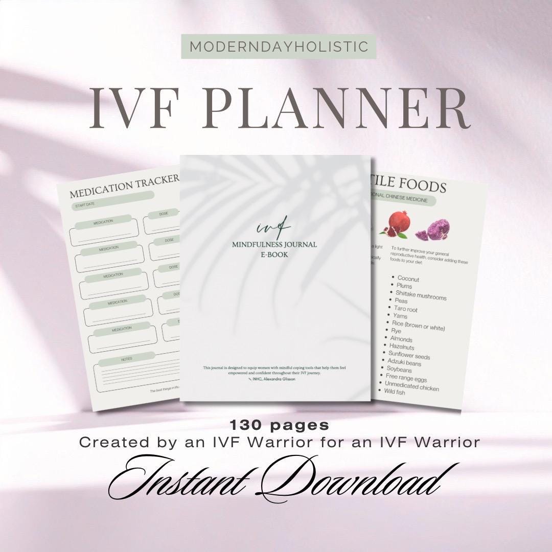IVF Planner: Medication & Cycle Tracker, Tcc, IVF Gift, Fertility ...