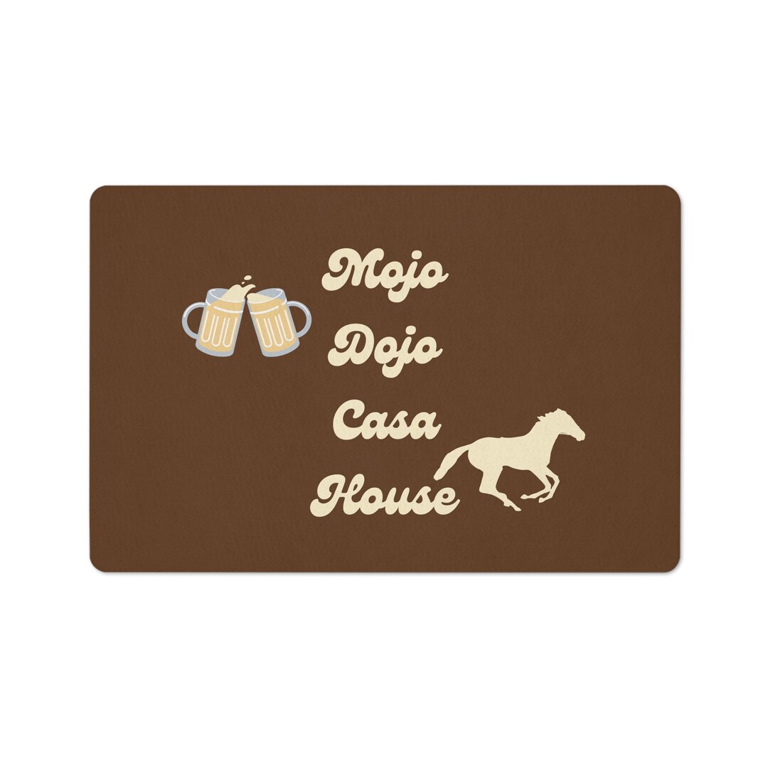Mojo Dojo Casa House Door Mat Ken Door Mat Ken Welcome Mat - Etsy