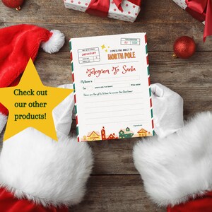 Printable Santa Letter Bundle for Kids, Kids Christmas Wishlist ...