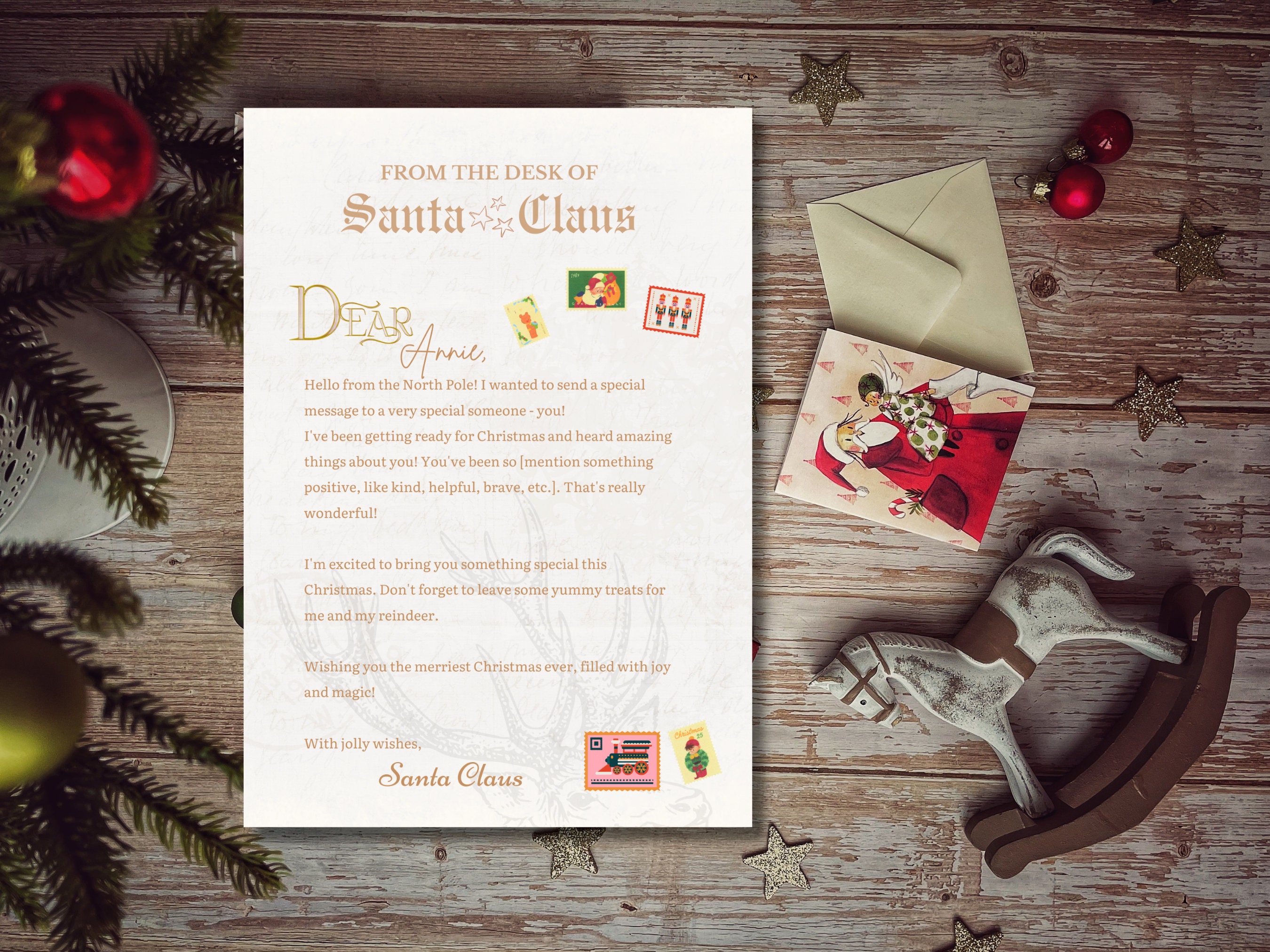 Printable Santa Letter Bundle for Kids, Kids Christmas Wishlist ...